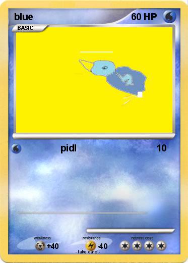 Pokémon blue 2745 2745 - pidl - My Pokemon Card