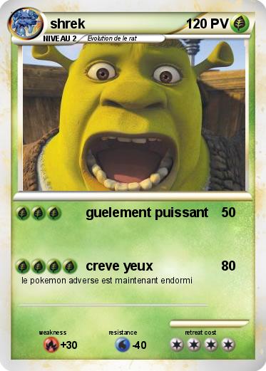 Pokémon shrek 46 46 - guelement puissant - Ma carte Pokémon