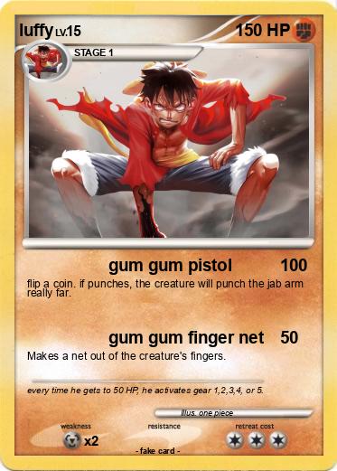 Pokémon luffy 3663 3663 - gum gum pistol - My Pokemon Card