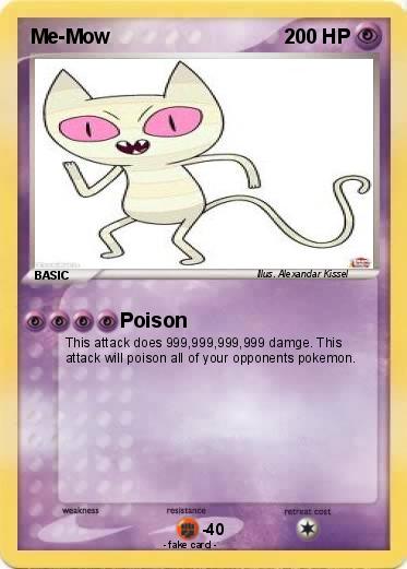 Pokémon Me Mow 3 3 - Poison - My Pokemon Card