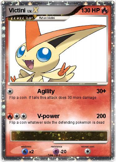 Pokémon Victini 3228 3228 - Agility - My Pokemon Card