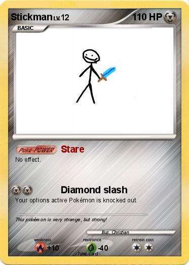 Pokémon Stickman 288 288 - Stare - My Pokemon Card