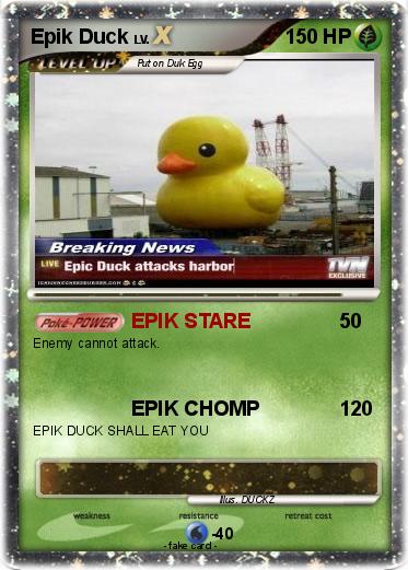 Pokémon Epik Duck 3 3 - EPIK STARE - My Pokemon Card
