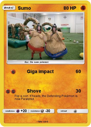 Pokémon Sumo 221 221 - Giga impact - My Pokemon Card