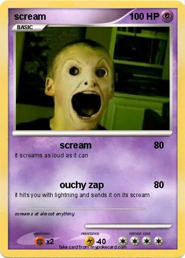 Pokémon scream 30 30 - scream - My Pokemon Card
