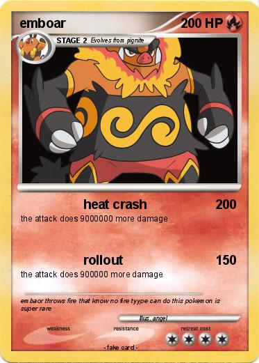 Pokémon emboar 1215 1215 - heat crash - My Pokemon Card