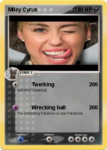 Pokémon Miley Cyrus 348 348 - Twerking - My Pokemon Card