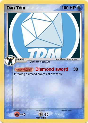 Pokémon Dan Tdm 20 20 - Diamond sword - My Pokemon Card