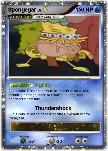 Pokémon Spongegar 15 15 - Agility - My Pokemon Card
