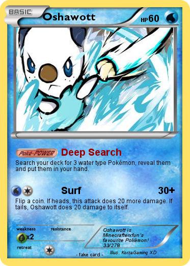 Pokémon Oshawott 1223 1223 - Deep Search - My Pokemon Card