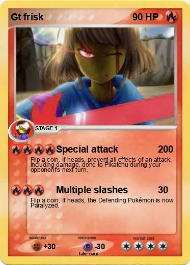 Pokémon Gt frisk 1 1 - Special attack - My Pokemon Card