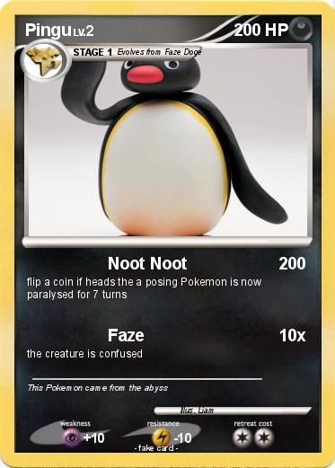 Pokémon Pingu 212 212 - Noot Noot - My Pokemon Card