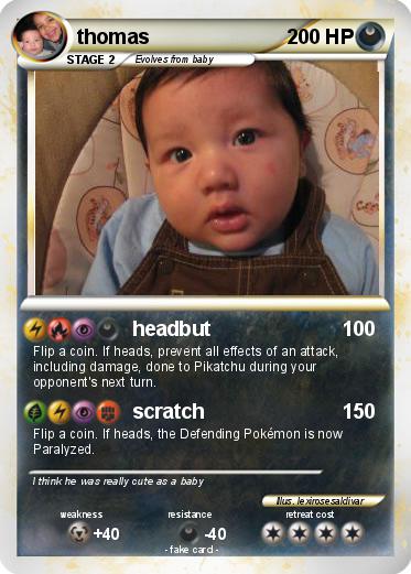 Pokémon thomas 981 981 - headbut - My Pokemon Card