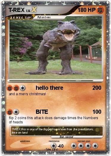 Pokémon T REX 431 431 - hello there - My Pokemon Card