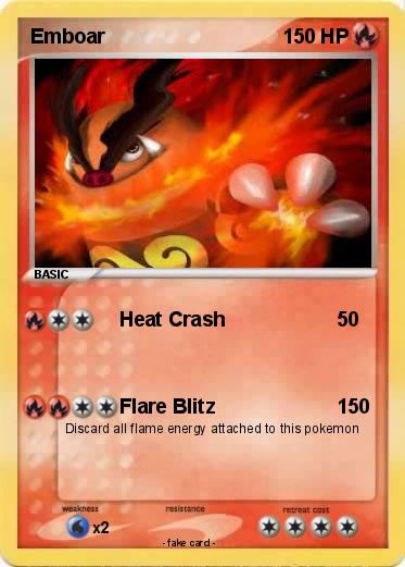 Pokémon Emboar 875 875 - Heat Crash - My Pokemon Card
