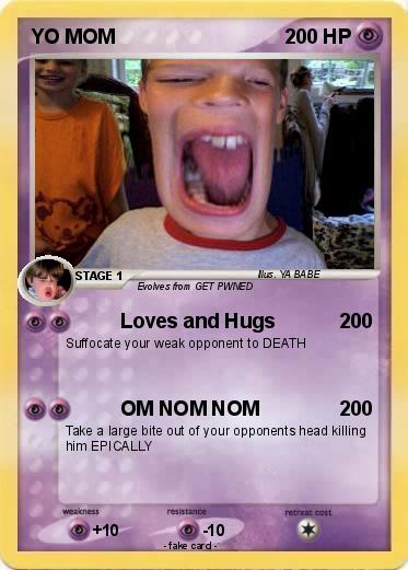 Pokémon YO MOM 15 15 - Loves and Hugs - My Pokemon Card