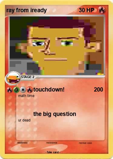 Pokémon ray from iready - touchdown! - My Pokemon Card