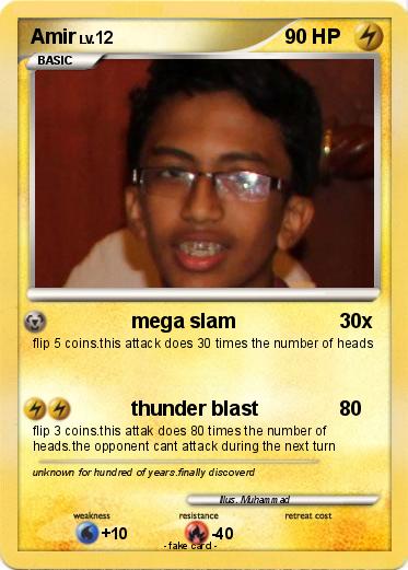 Pokémon Amir 17 17 - mega slam - My Pokemon Card