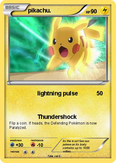 Pokémon pikachu 16294 16294 - lightning pulse - My Pokemon Card
