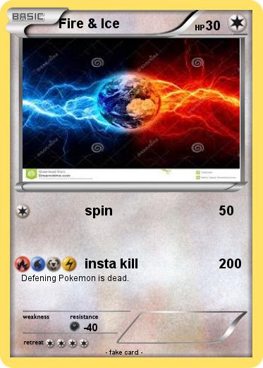 Pokémon Fire Ice 20 20 - spin - My Pokemon Card