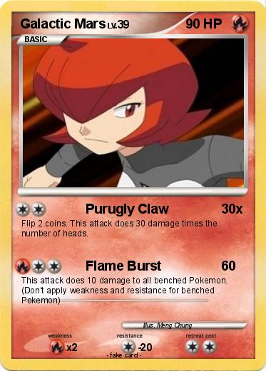 Pokémon Galactic Mars - Purugly Claw - My Pokemon Card