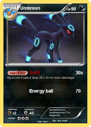 Pokémon Umbreon 1860 1860 - Swift - My Pokemon Card
