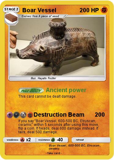 Pokémon Boar Vessel 2 2 - Ancient power - My Pokemon Card