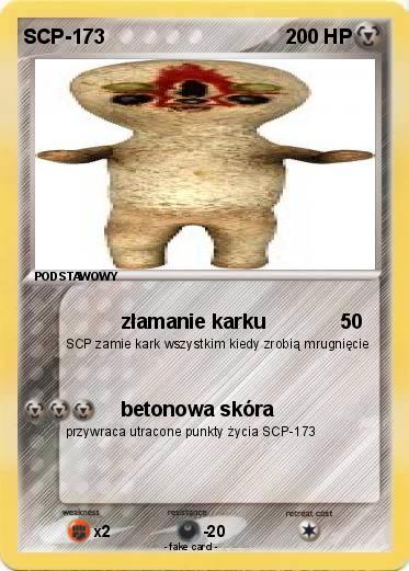 Pokémon SCP 173 178 178 - złamanie karku - Twoja własna karta pokemon