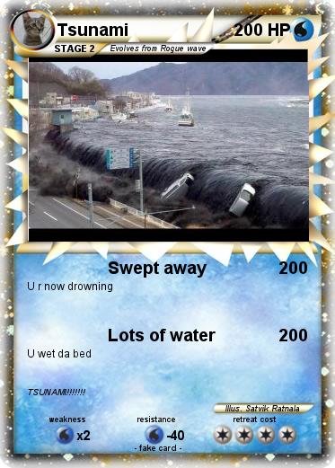 Pokémon Tsunami 303 303 - Swept away - My Pokemon Card