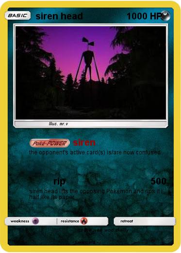 Pokémon siren head - siren - My Pokemon Card