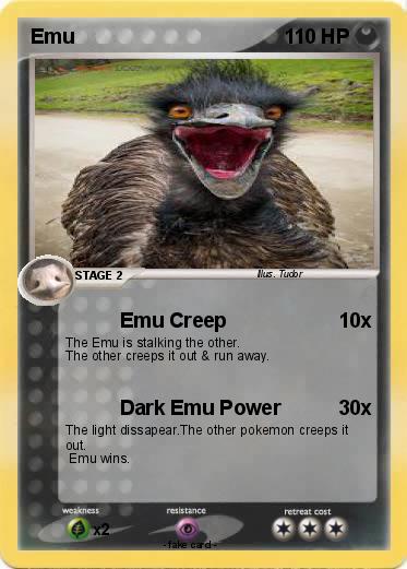 Pokémon Emu 17 17 - Emu Creep - My Pokemon Card