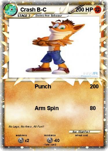 Pokémon Crash B C - Punch - My Pokemon Card