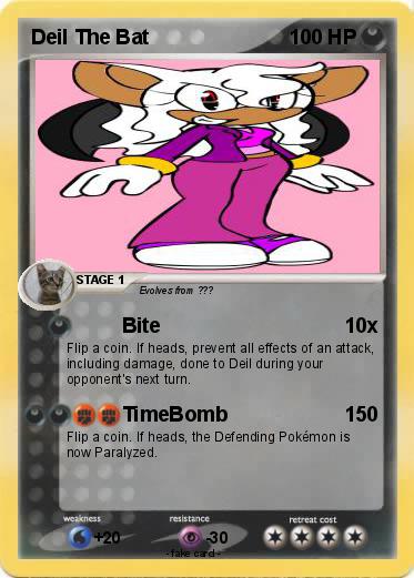Pokémon Deil The Bat - Bite - My Pokemon Card
