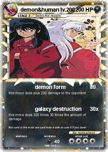 Pokémon demon human - demon form - My Pokemon Card