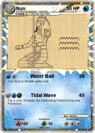 Pokémon Nun 16 16 - Water Ball - My Pokemon Card
