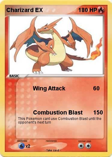 Pokémon Charizard EX 905 905 - Wing Attack - My Pokemon Card