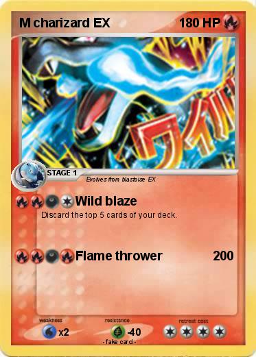 Pokémon M charizard EX 722 722 - Wild blaze - My Pokemon Card