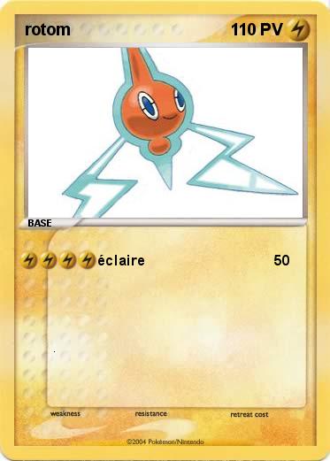 Pokémon rotom 61 61 - éclaire - Ma carte Pokémon