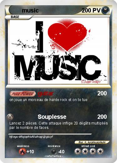 Pokémon music 36 36 - guitar - Ma carte Pokémon