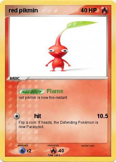 Pokémon red pikmin 59 59 - Flame - My Pokemon Card
