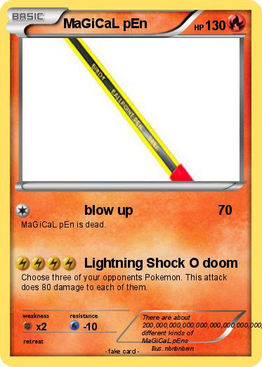 Pokémon MaGiCaL pEn - blow up - My Pokemon Card