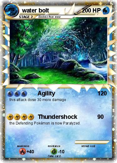 Pokémon water bolt 6 6 - Agility - My Pokemon Card