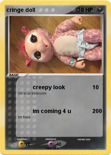 Pokémon cringe doll - creepy look - My Pokemon Card