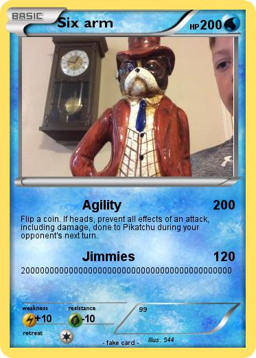 Pokémon Six arm - Agility - My Pokemon Card