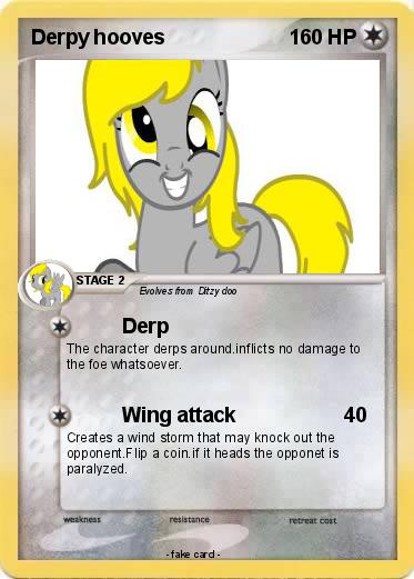 Pokémon Derpy hooves 157 157 - Derp - My Pokemon Card