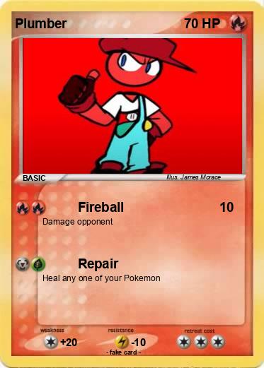 Pokémon Plumber 12 12 - Fireball - My Pokemon Card