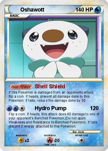Pokémon Oshawott 927 927 - Shell Shield - My Pokemon Card