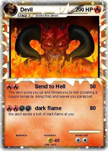 Pokémon Devil 243 243 - Send to Hell - My Pokemon Card