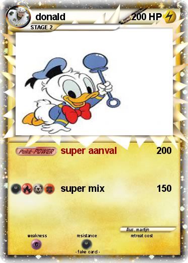 Pokémon donald 231 231 - super aanval - My Pokemon Card