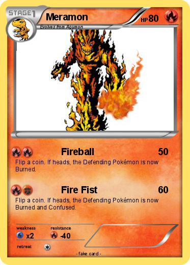 Pokémon Meramon 4 4 - Fireball - My Pokemon Card